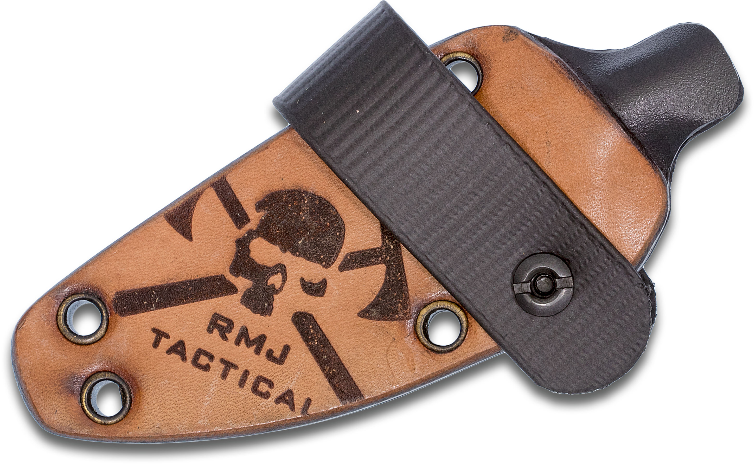 RMJ Tactical Hybrid Leather/Kydex Sheath for the Sparrow Fixed Blade ...