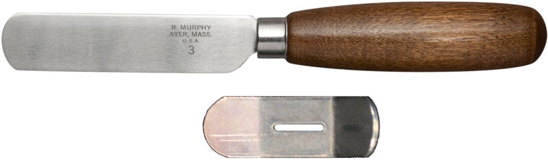 R. Murphy Round Point Shoe Knife 3-1/2" Carbon Blade, Brown Handle ...
