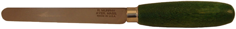 R. Murphy Round Point Skiving Knife with 4-7/8" Carbon Blade, Green ...