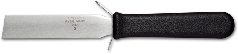 R. Murphy Square Point Shoe Knife 3" Blade, Bent Guard, Black Handle ...