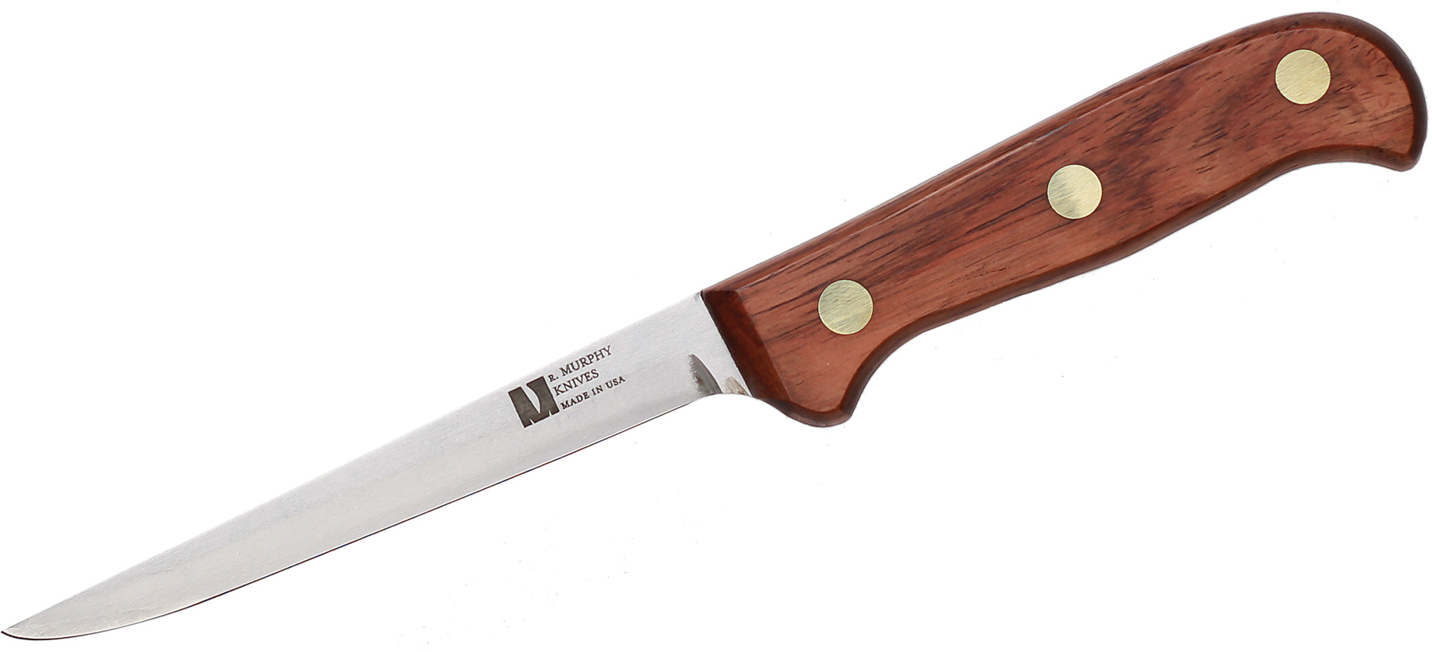 R. Murphy Fillet Knife 5" 1095 Carbon Steel Blade, Honduran Rosewood ...