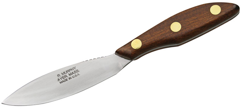 R. Murphy Skinner Knife 4.25" 1095 Carbon Steel Blade, Chechen Wood ...