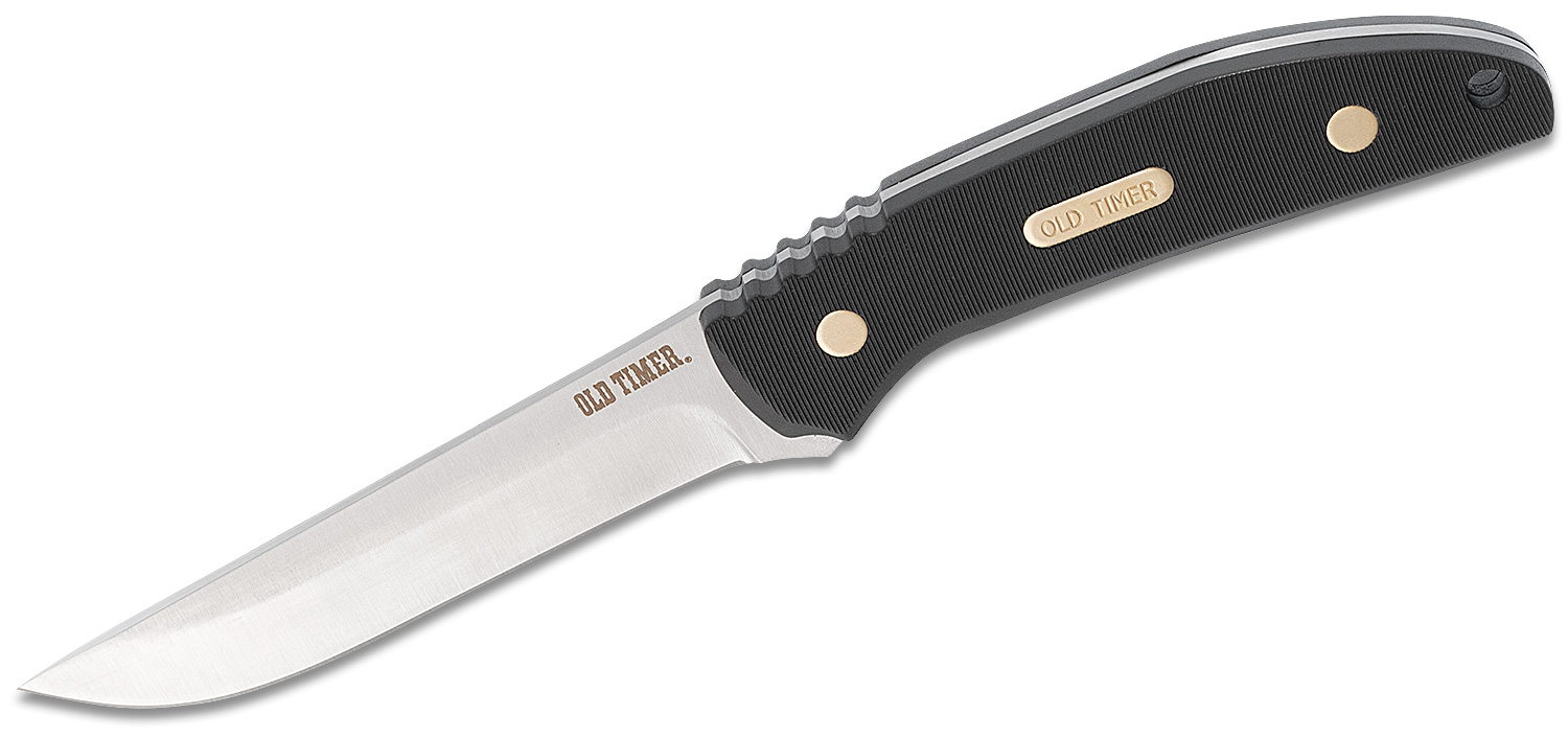 Schrade Old Timer Fixed Blade Knife 3.82" Satin Straight Back Blade ...