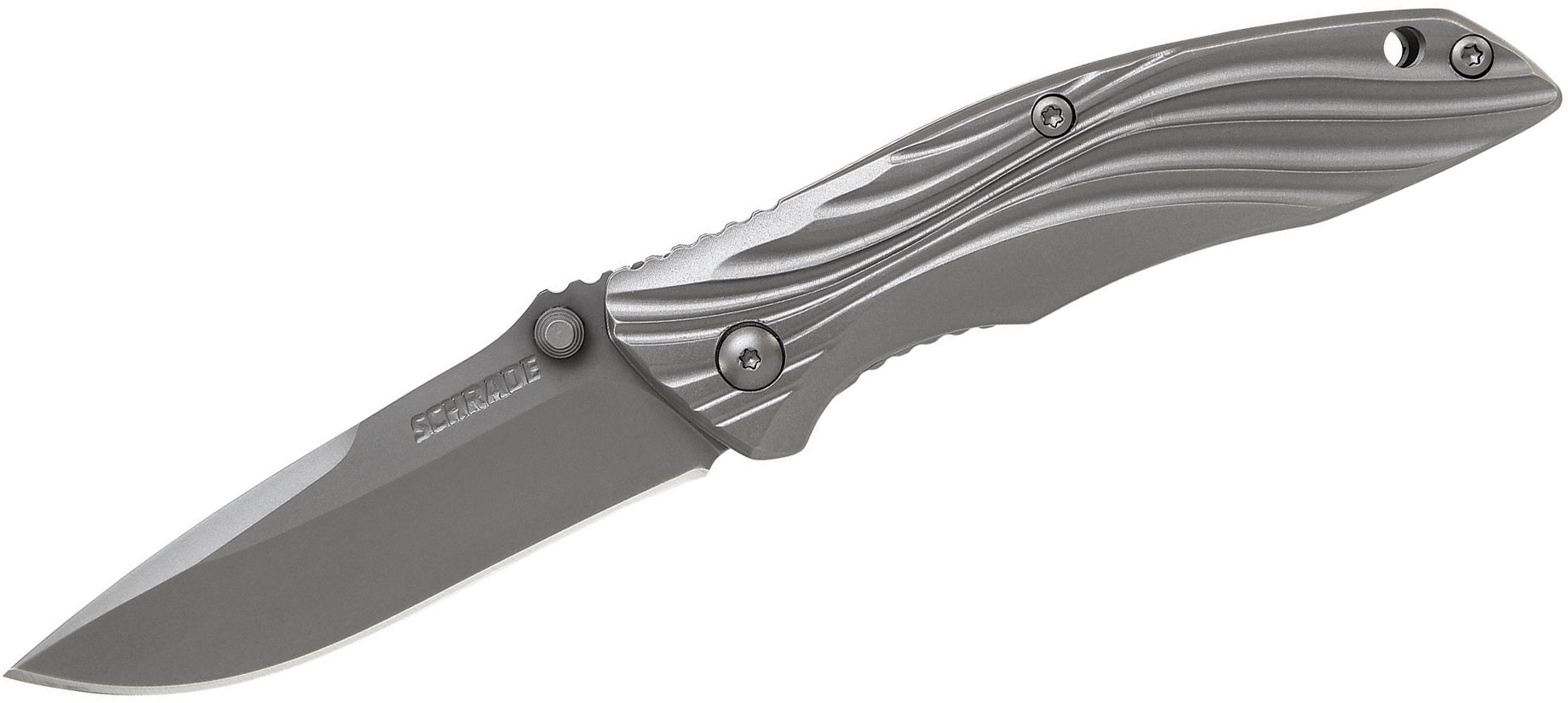 Schrade SCH602Ti Tactical Folding 3.52" Drop Point D2 Blade, Textured ...