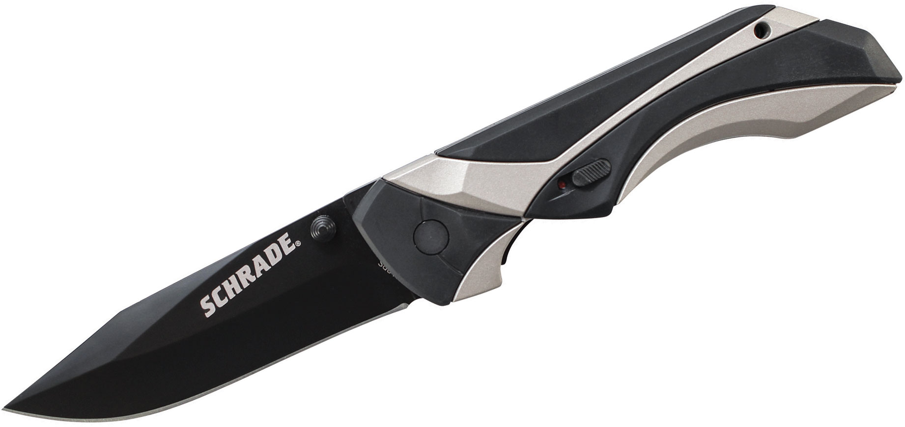 Schrade A8C 24/7 MAGIC Assisted Opening 3.21" Black Plain Drop Point ...