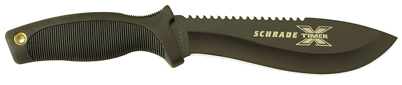 Schrade X Timer Camp Knife 6 3/4" Blade With Saw - KnifeCenter ...