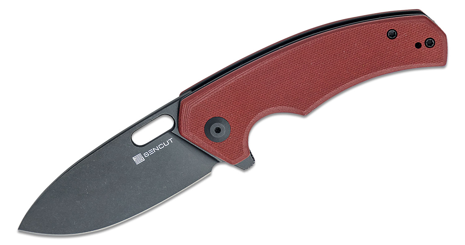Sencut Knives SA06B Acumen Flipper Knife 2.98" Black Stonewashed Drop ...
