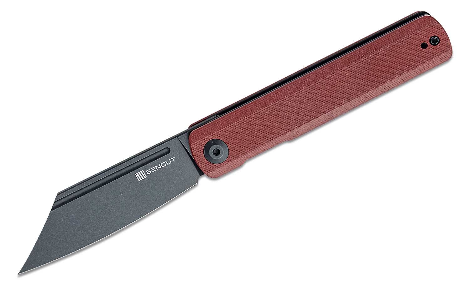 Sencut Knives SA08D Bronte Front Flipper Knife 3.38" Black Reverse ...