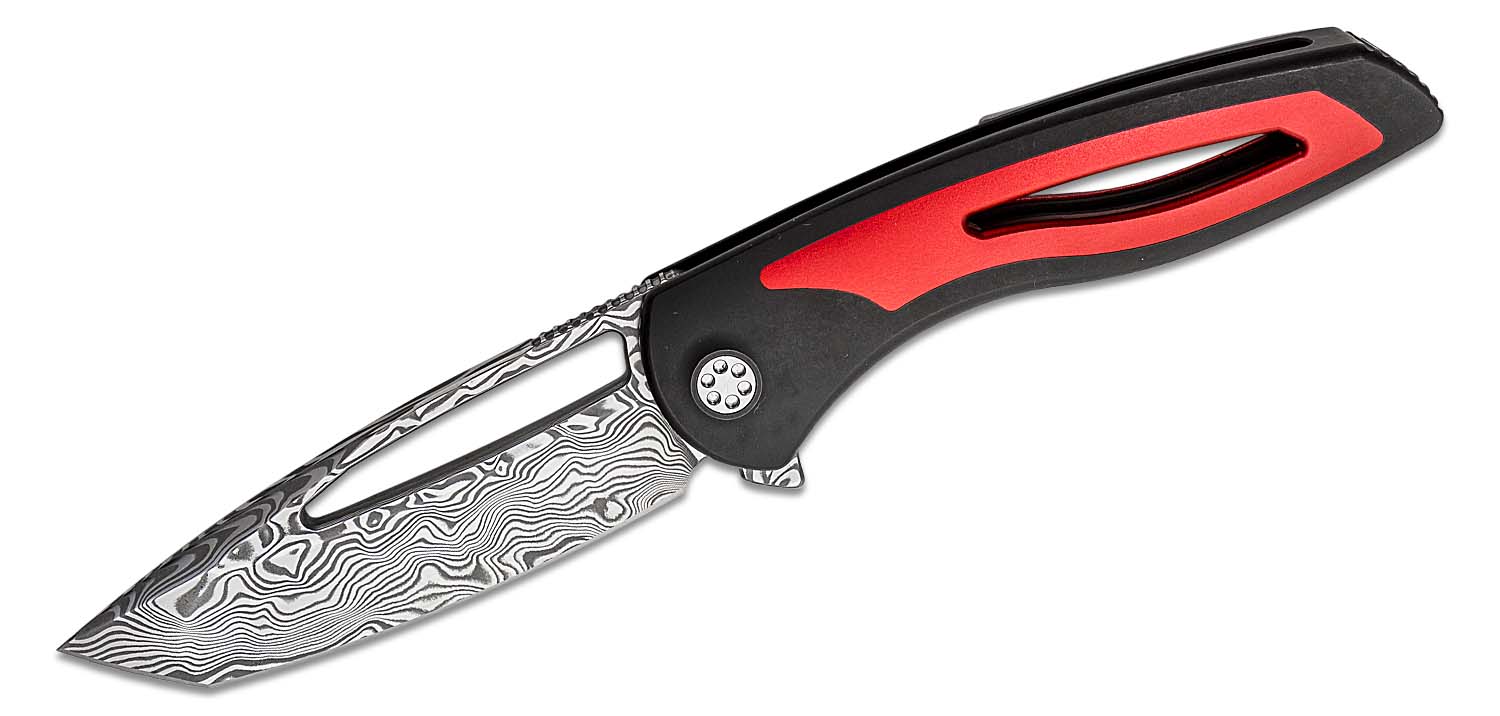 SharpByDesign Production Apex Flipper Knife 3.625" Damasteel Compound ...