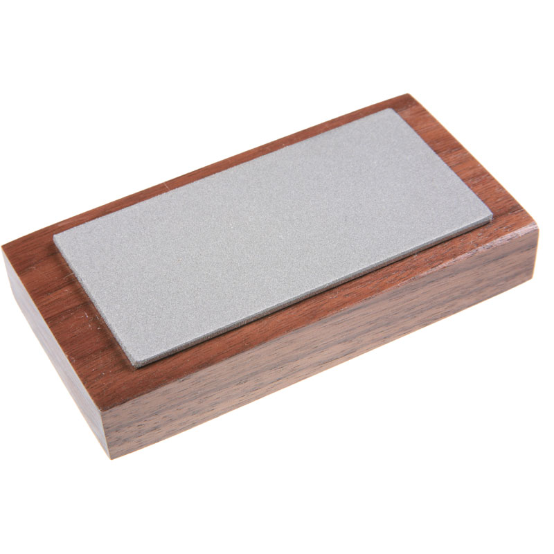 EZE-LAP Medium Stone on a Walnut Pedestal - 2" x 4" Diamond Stones ...