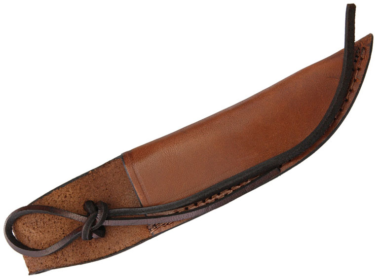 Brown Leather Sheath, Fits Most Fixed Blades Up to 6" - KnifeCenter ...