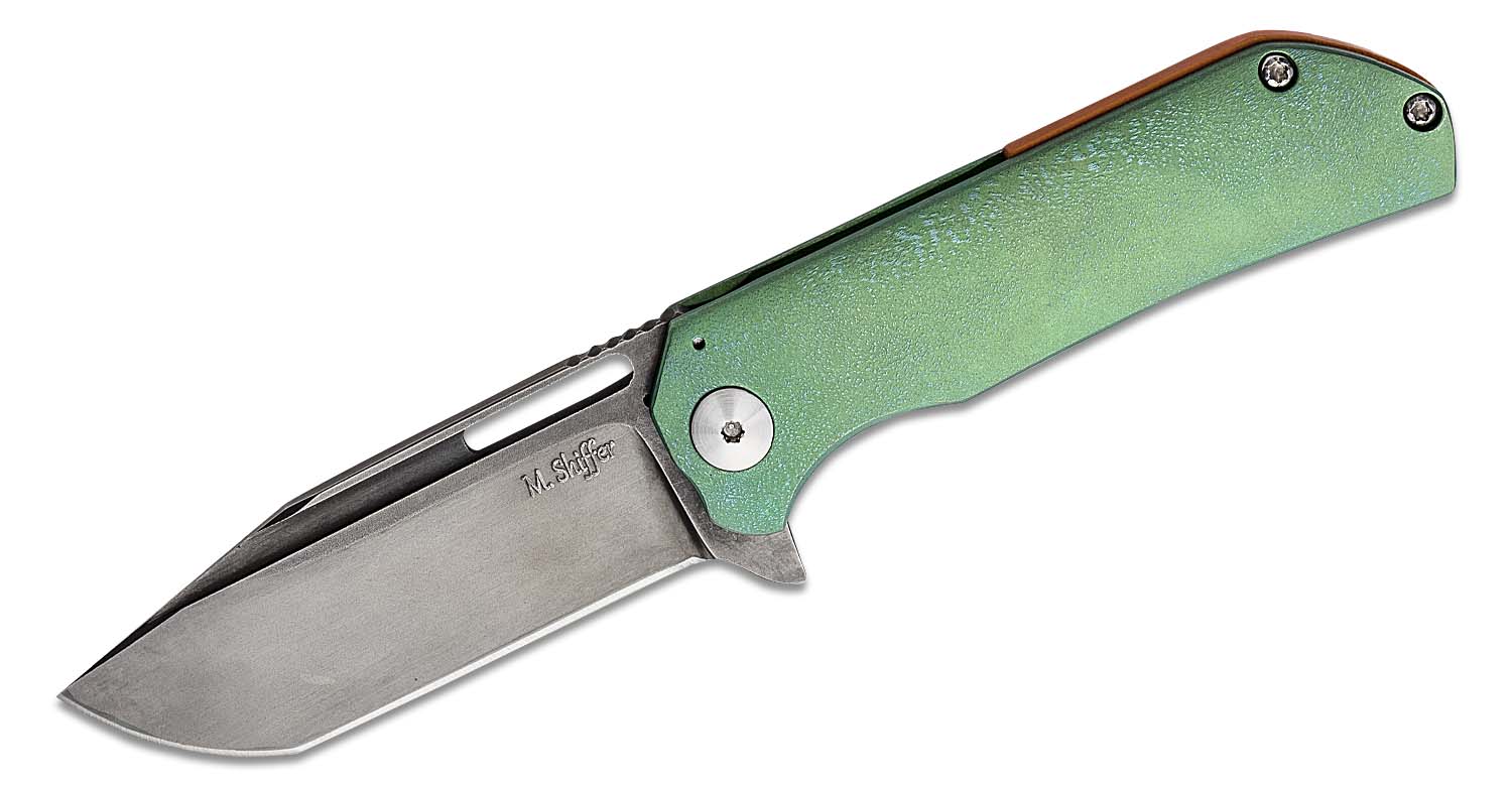 Mike Shiffer Custom Oblivion V2 Flipper Knife 3.25" S35VN Acid Washed ...