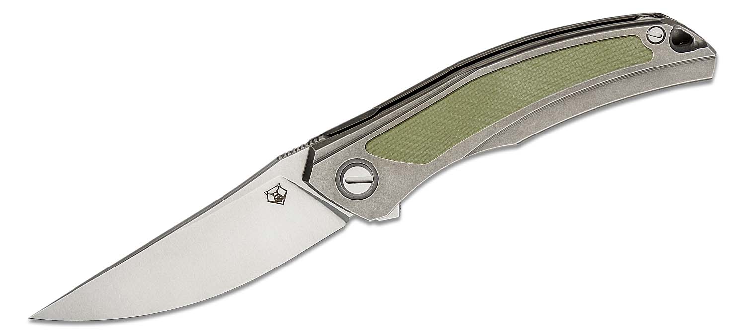 Shirogorov Quantum Ursus NL Flipper Knife 3.8" Cromax PM Trailing Point ...
