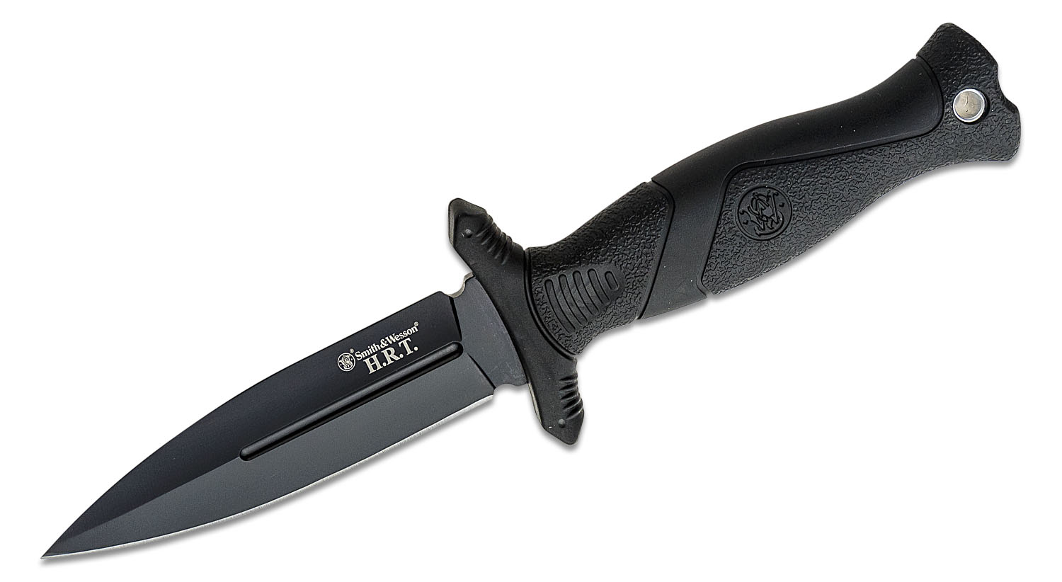 Smith & Wesson HRT Fixed Blade Boot Knife 4" Single Edge Dagger, TPE ...