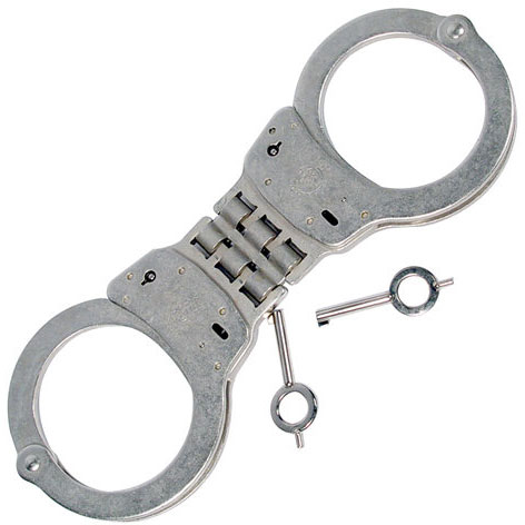 Smith & Wesson Hinged Handcuff, Nickel - KnifeCenter - SWC300
