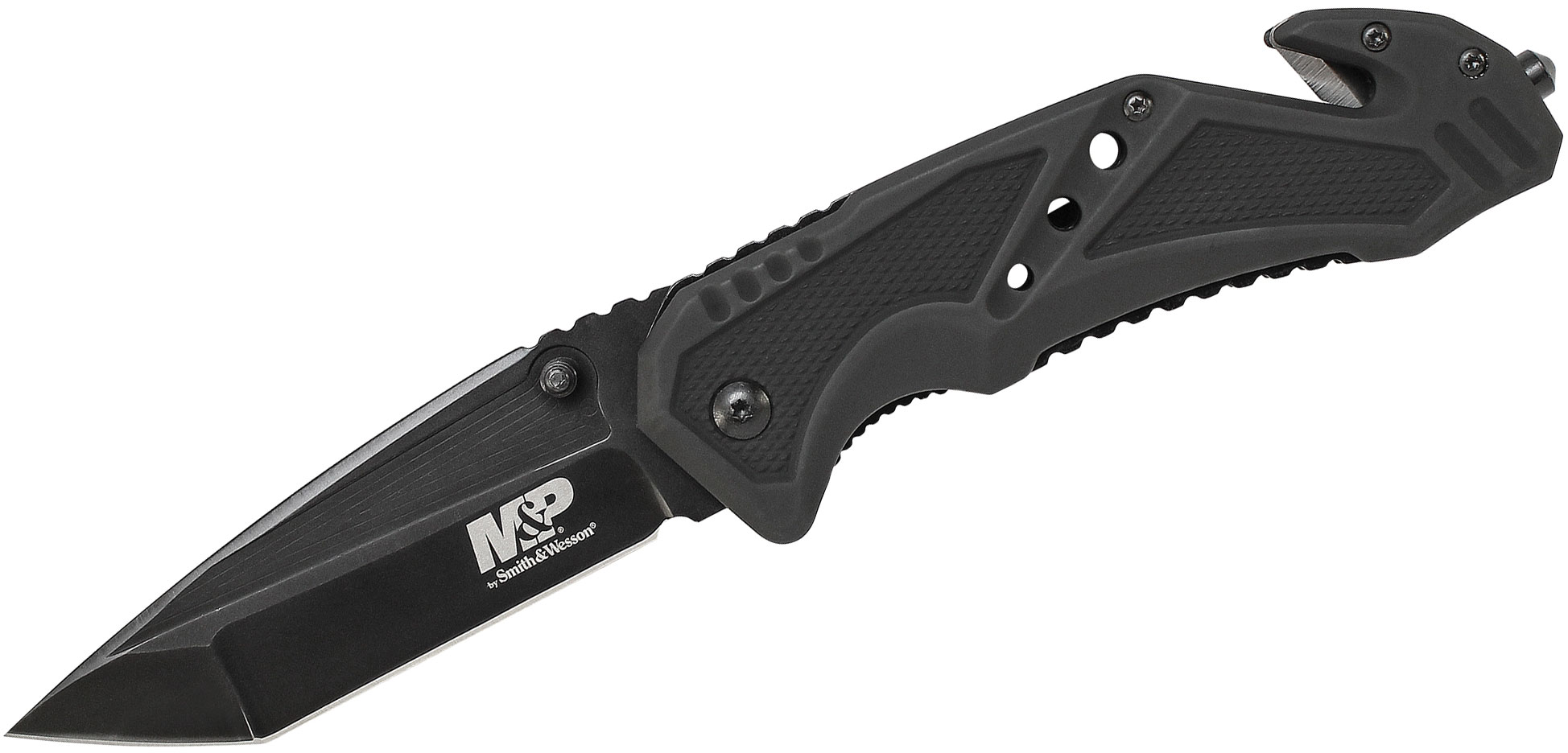 Smith & Wesson SWMP11B M&P Folding Knife 3.87" Black Tanto Blade ...