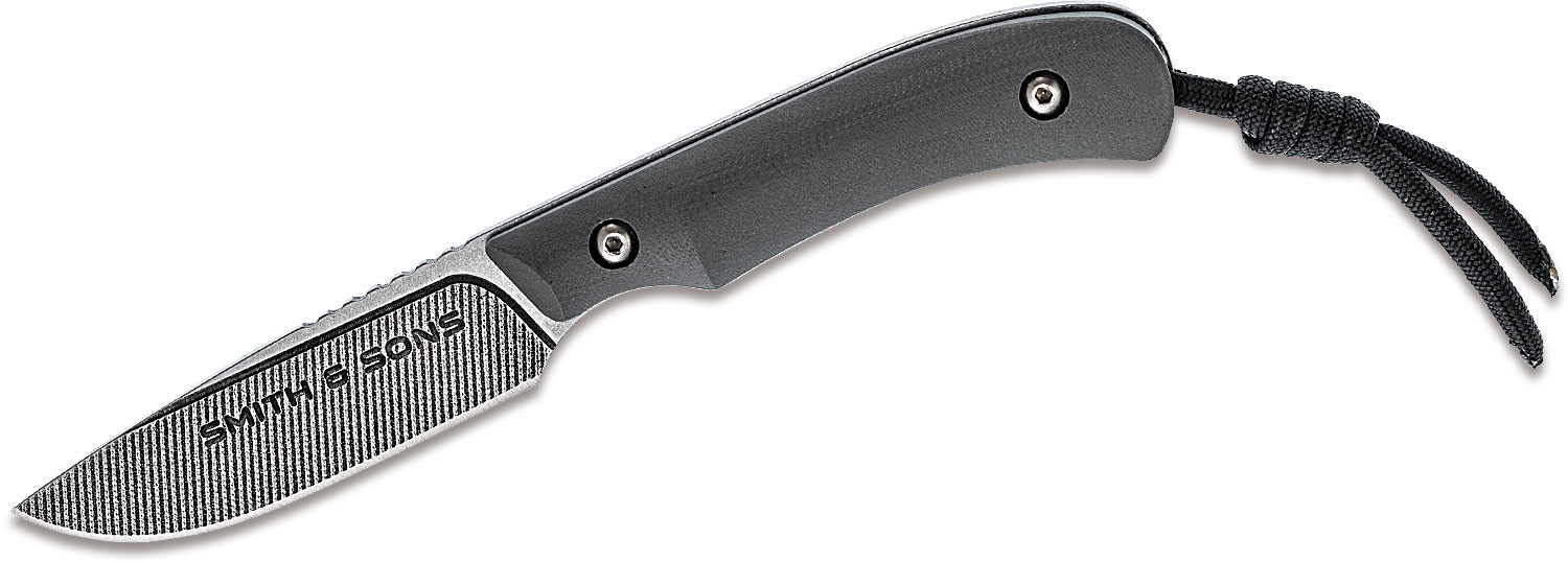 Smith & Sons Axiom Fixed Blade Knife 2.875" Darkened Stonewash ...