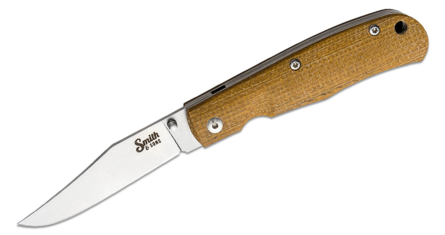 Smith & Sons Cypress Trapper Liner Lock Folding Knife 3.375" D2 ...