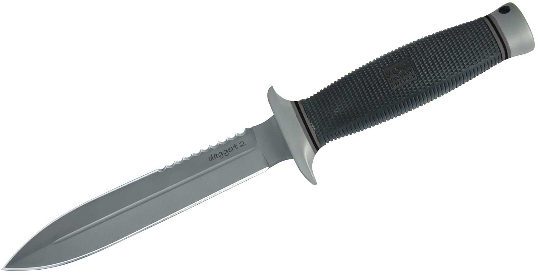 SOG D26B Daggert 2 (Bead Blasted) 6.6" Double Edge Blade with Kydex ...
