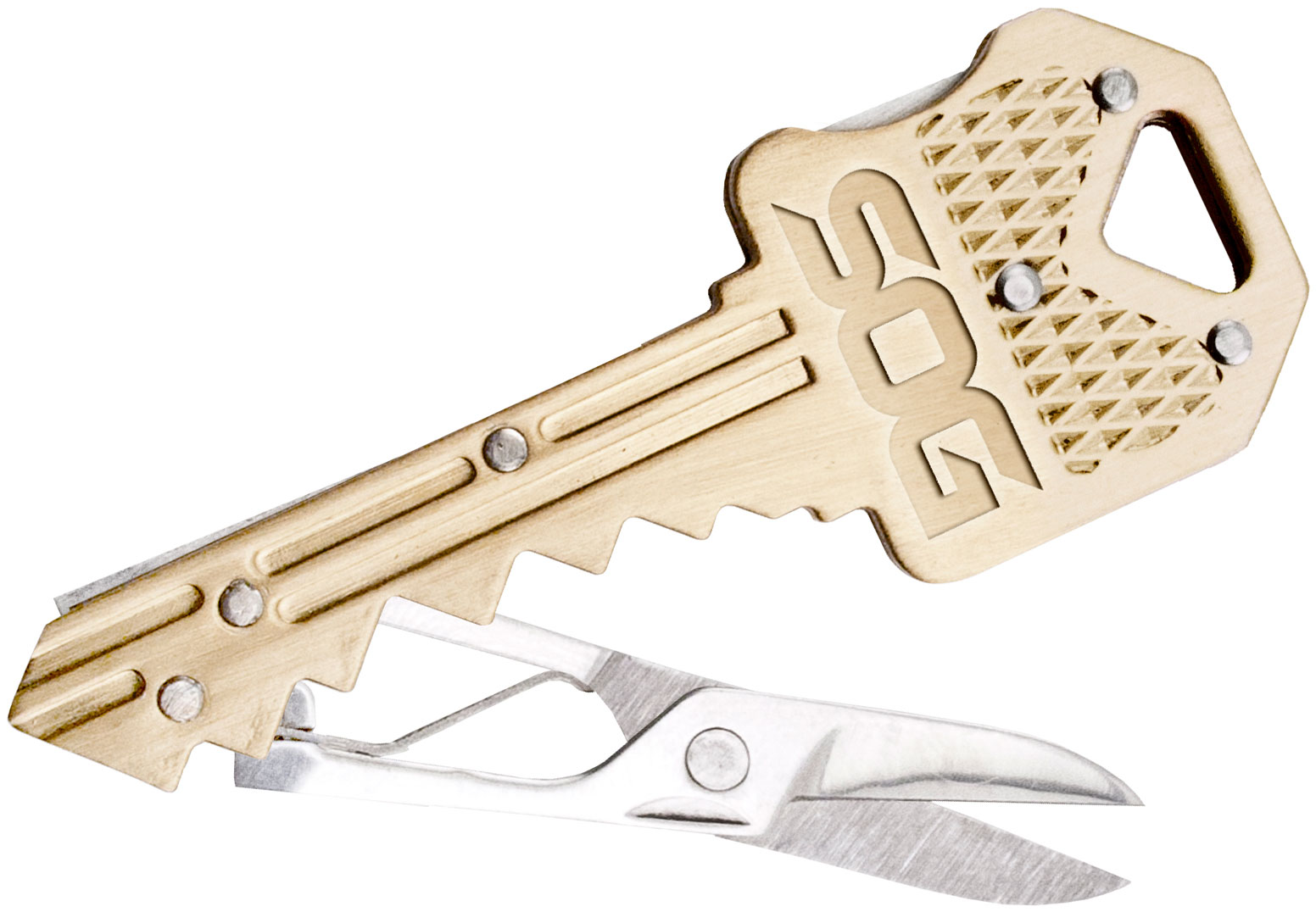 SOG KEY202 Folding Key Scissors, Stainless Steel Body - KnifeCenter ...