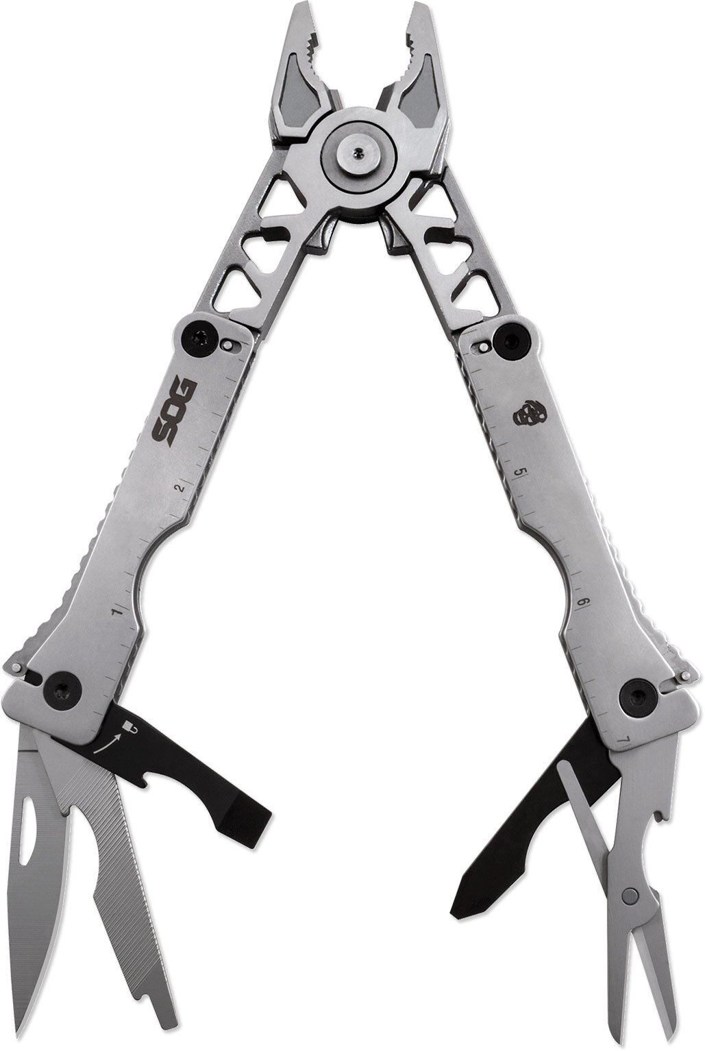 SOG Sync II Detachable Multi-Tool with Belt Buckle, 12 Tools, 5.8 ...