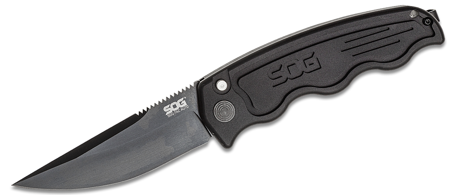 Reviews and Ratings for SOG SOG-TAC AUTO Folding Knife 3.5" Black TiNi ...