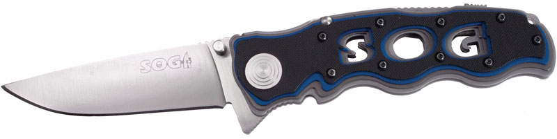 SOG Meridian - Topo (Drop Point) Assisted Opening 3.25" Satin Finish ...