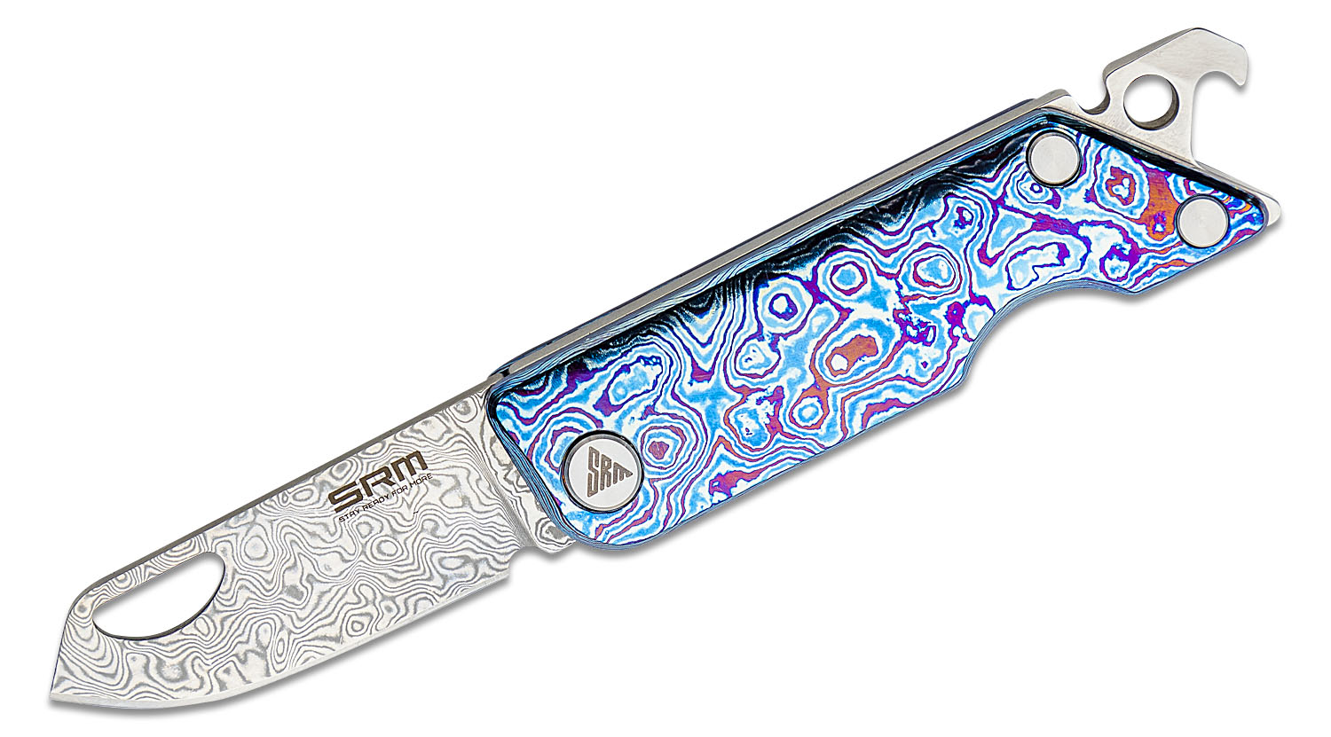 SRM Knives 6435-TL Slipjoint Folding Multi-Function Pocket Knife 1.61 ...