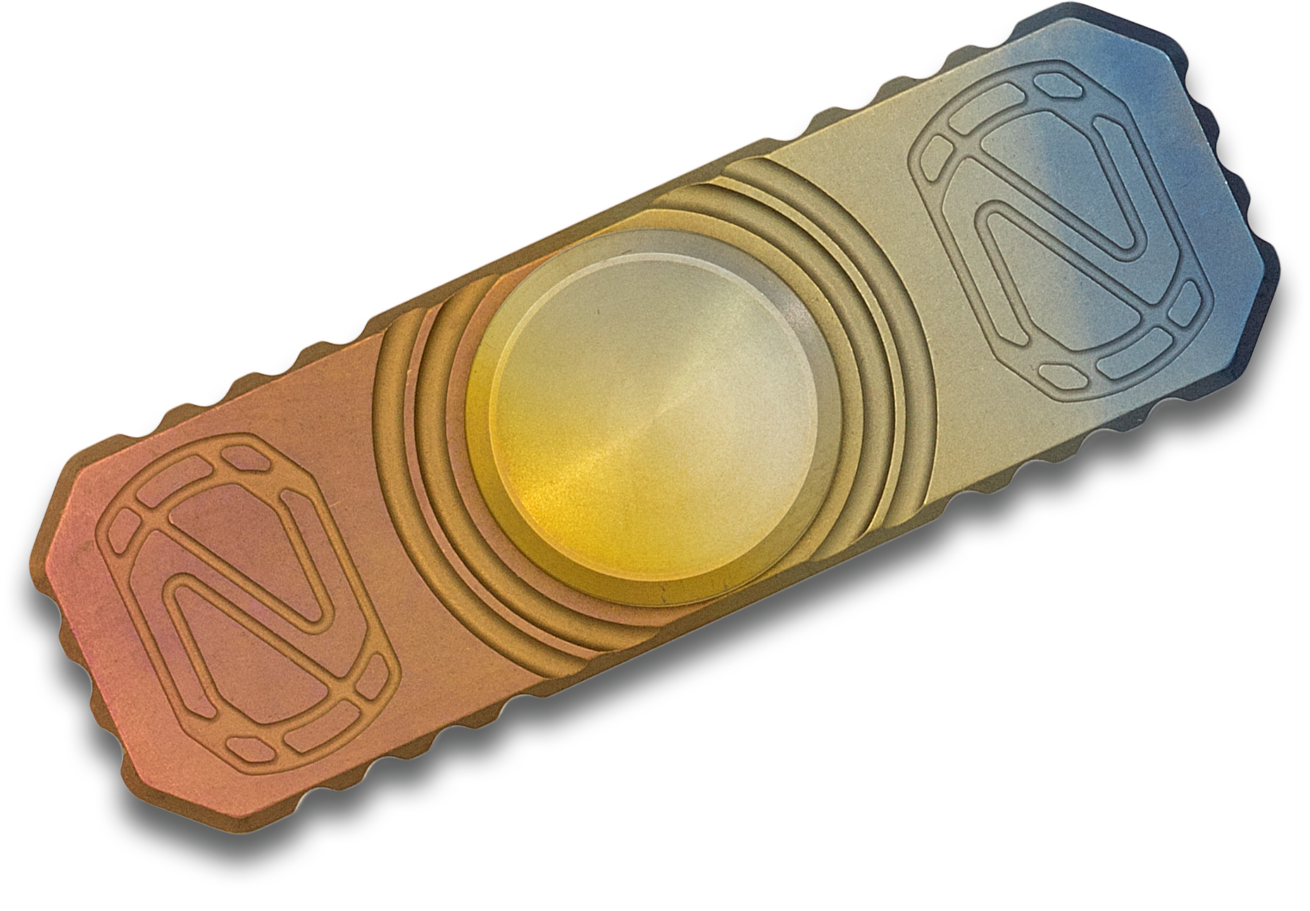 Stedemon Knife Company Z01 Titanium Hand Spinner, Watermelon Fade ...