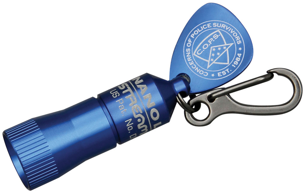 Streamlight Nano Keychain Flashlight, Blue Body COPS Edition, White LED ...