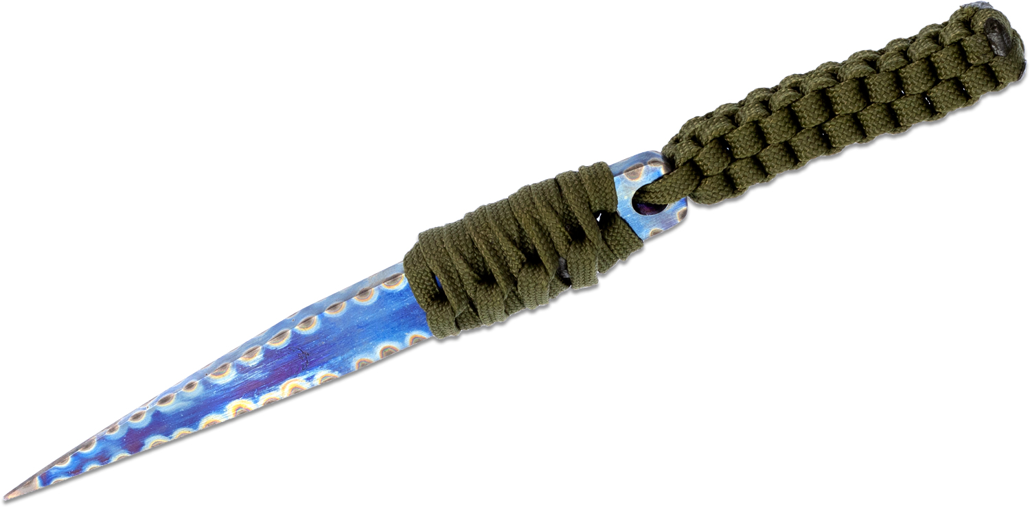 Strider Knives LM Nail Slim Fixed Flamed Titanium Blade, 4.5" Overall ...
