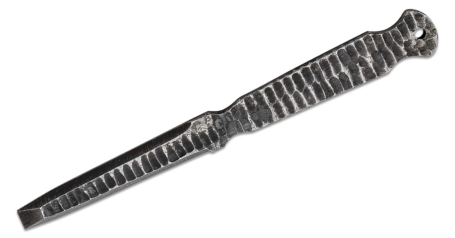 Stroup Knives Wide Pry Tool, 8" Overall, 1095 Hand Carved Blade and ...