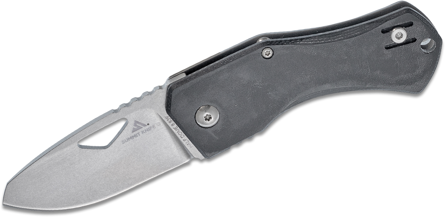 Summit Knife Co. Half Dome Folding Knife 2.5" M390 Stonewashed Blade ...