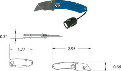 Reviews and Ratings for Superknife (Blue) Mini Utility Folding Razor ...