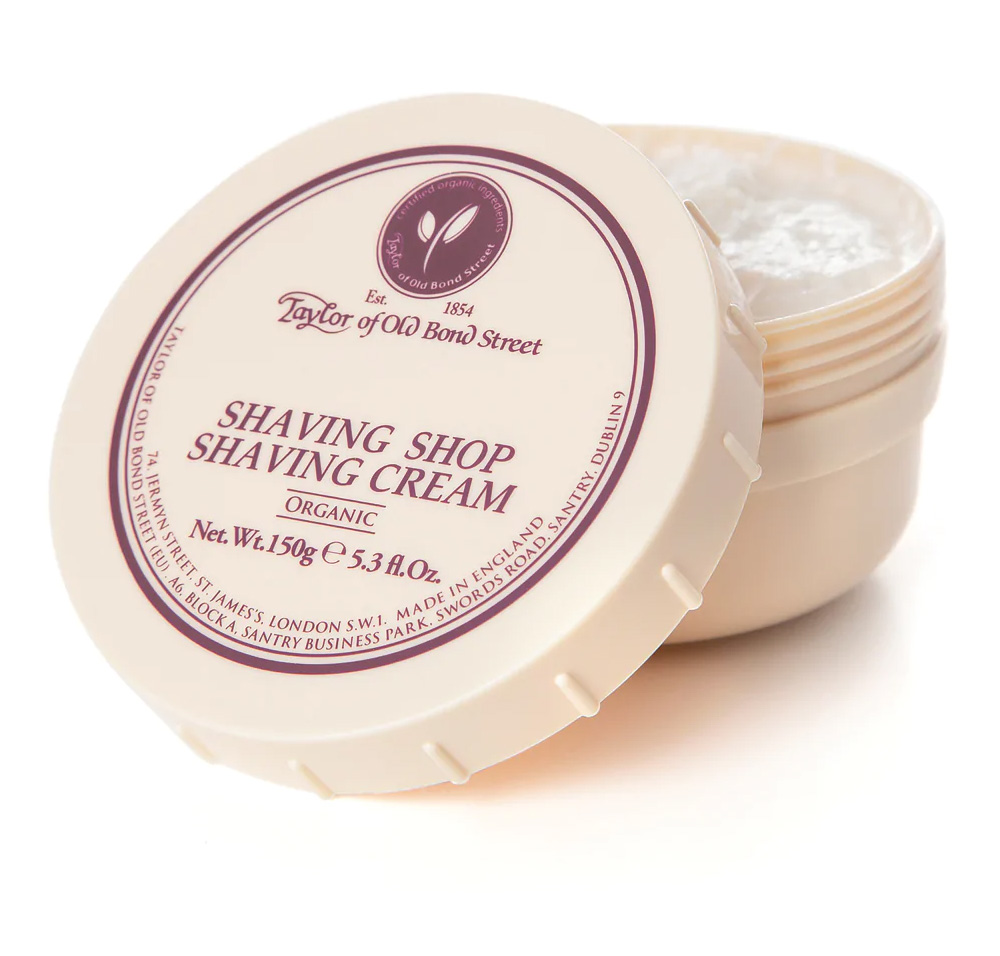 Taylor of Old Bond Street Shaving Shop Organic Shaving Cream 5.3 oz ...