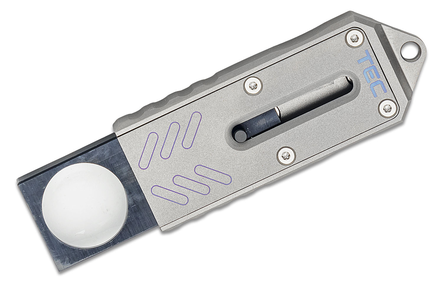 TEC Accessories NEO-Spec Pocket Magnifier, Bead Blasted Titanium ...