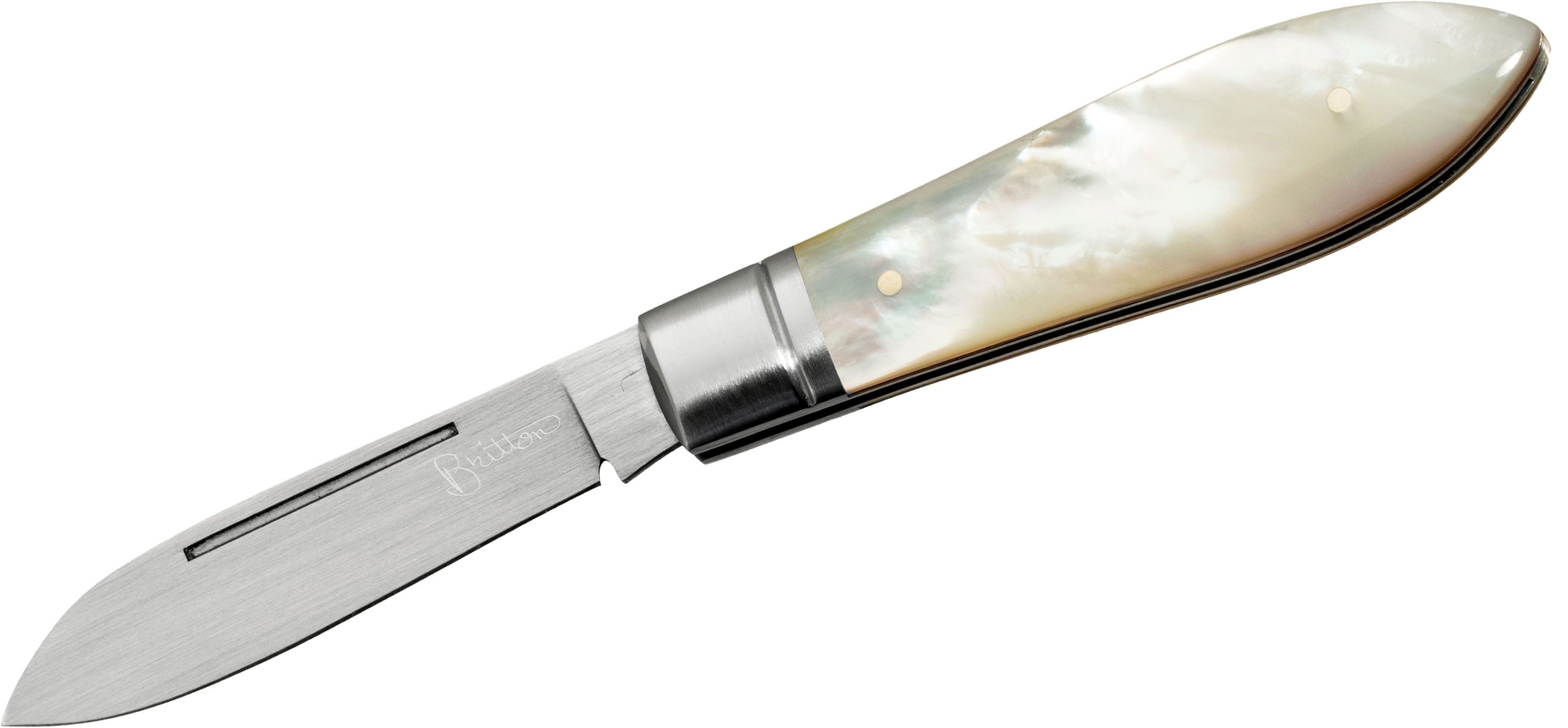 Tim Britton Knives Custom Tear Drop Traditional Folder 2.375" Satin BG ...