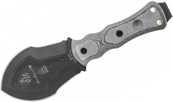 TOPS Knives Tracker Digger Fixed 4.75" Double Edge Blade, Micarta ...
