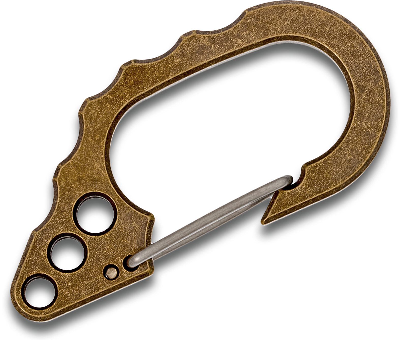 Tuff-Writer D22 Large Brass Keychain Carabiner, Aged (TWP-BRS-D22EAR ...