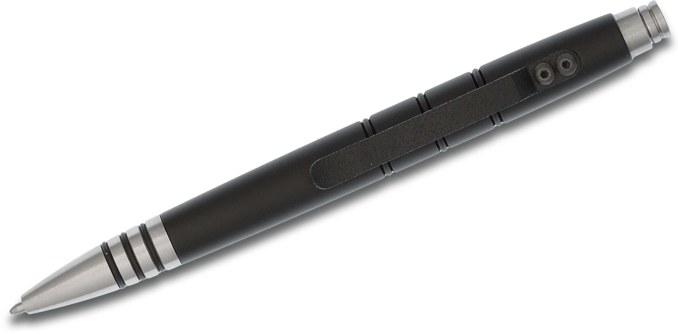 Tuff-Writer Mini Click Tactical Pen, Black (TWP-MC-AL-BLK) - KnifeCenter