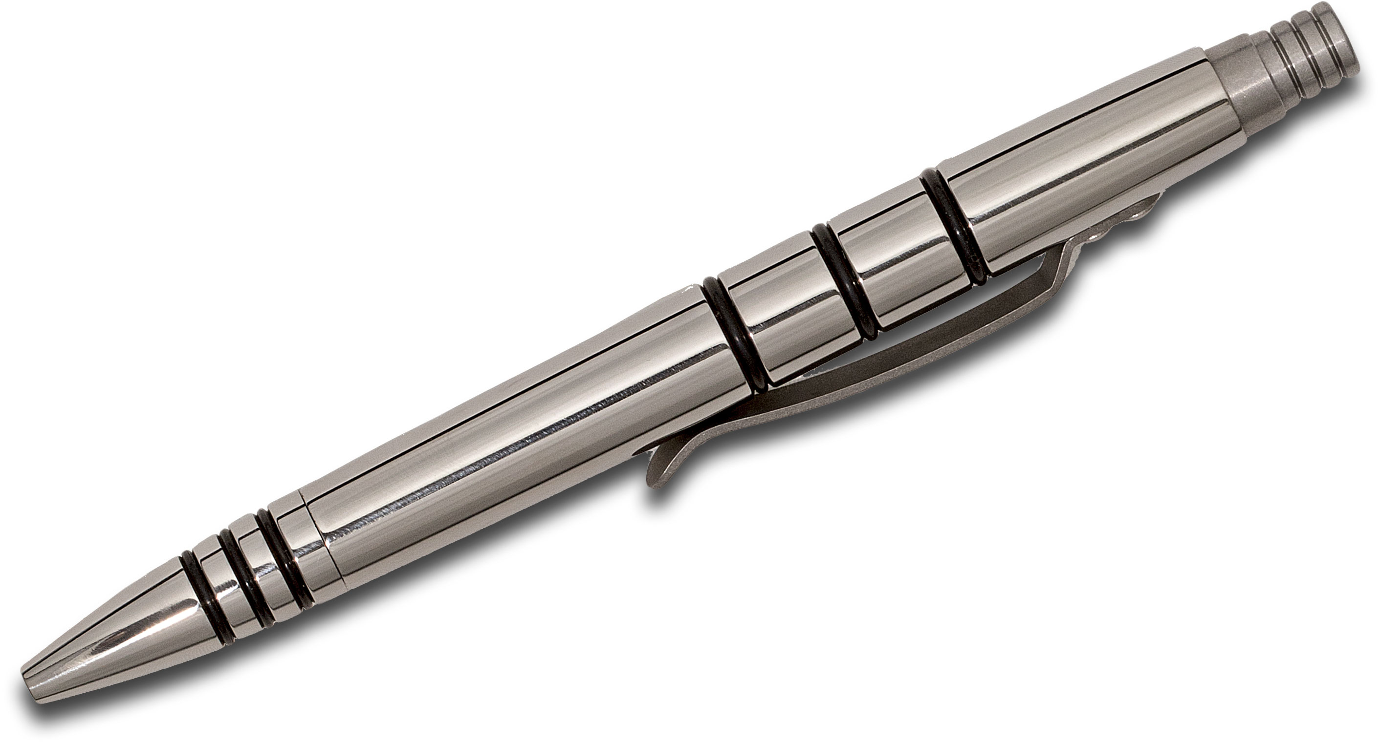 Tuff-Writer Mini Click Tactical Pen, Polished Titanium (TWP-MC-TI-POL ...