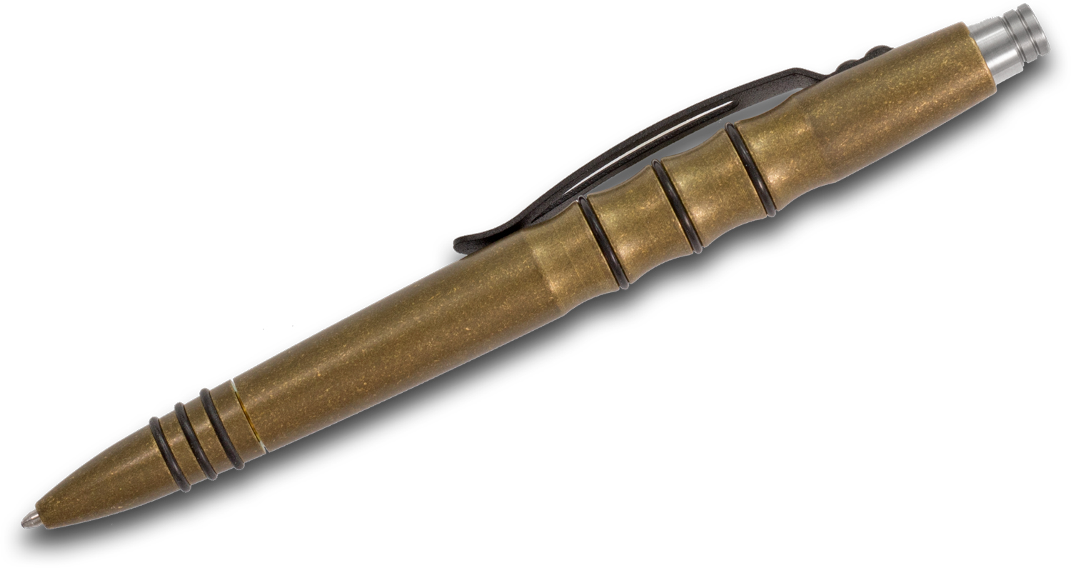 Tuff-Writer Precision Press Tactical Pen, Aged Brass (TWP-PPP-BRS-AGE ...
