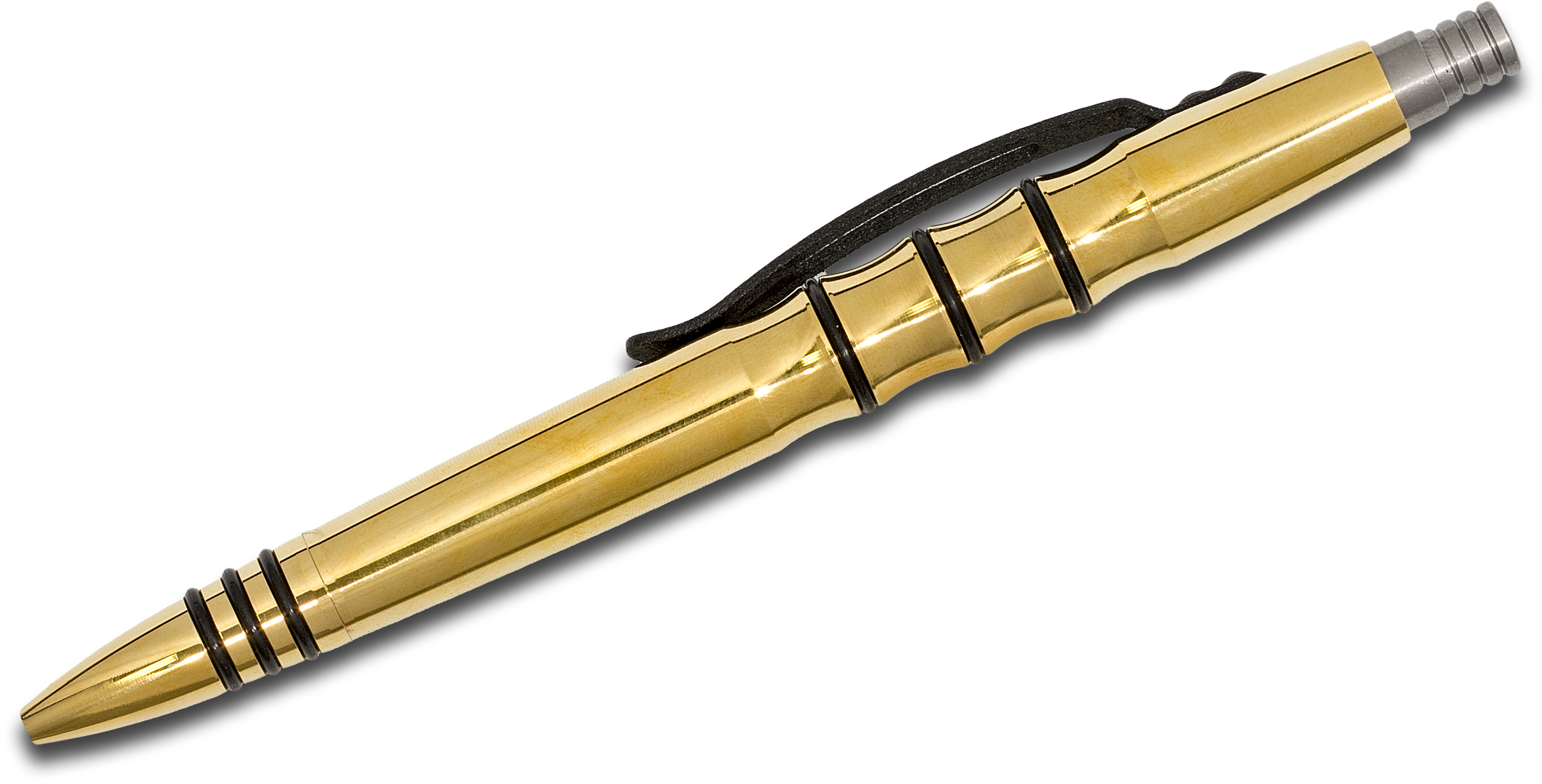 Tuff-Writer Precision Press Tactical Pen, Polished Brass (TWP-PPP-BRS ...