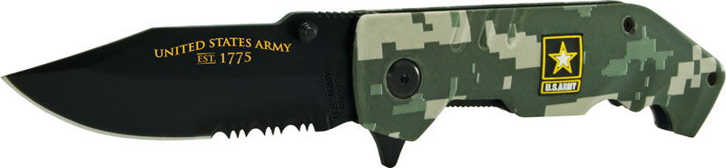 Reviews and Ratings for U.S. Army Folding Knife 3.3" Combo Blade ...