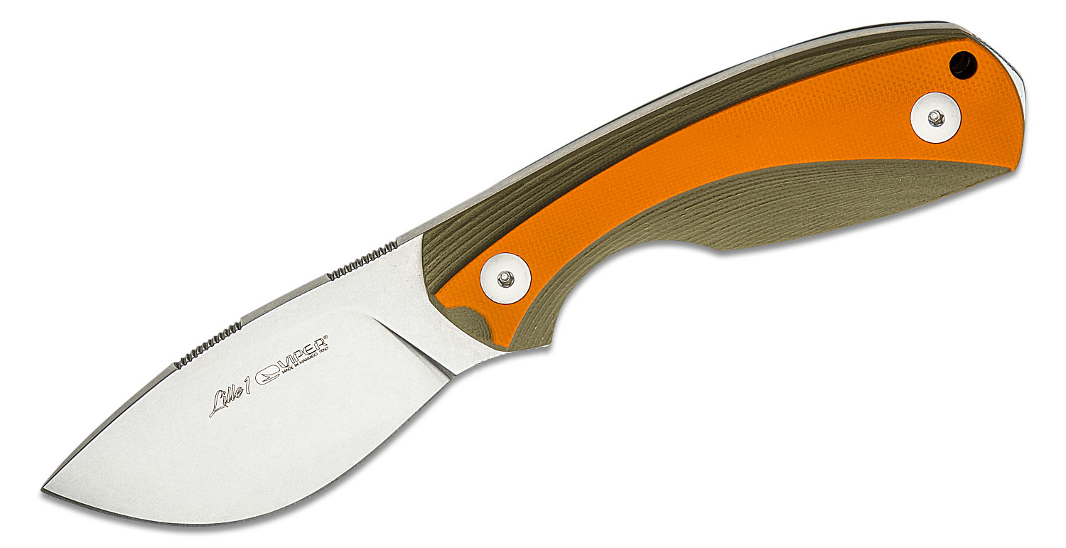 Viper Knives Vox Lille 1 Fixed Blade Knife 2.64" Elmax Stonewashed Drop ...