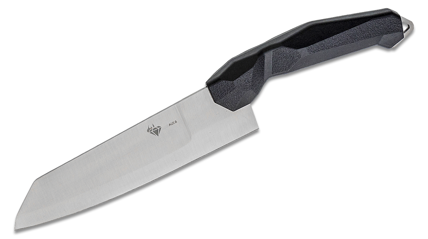 V Nives Diafire Black Diamond Japanese Chef's Knife 6" Satin Cleaver ...