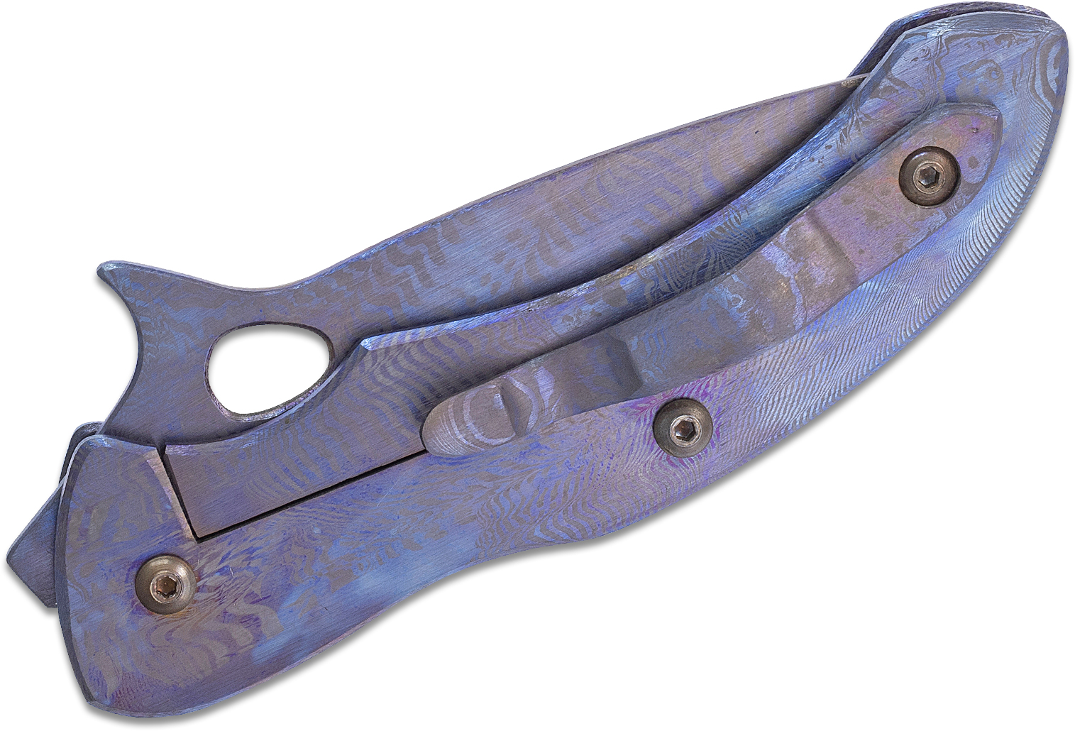 Warren Thomas Custom Trex Folding Knife 4.625" Carbidized Titanium ...