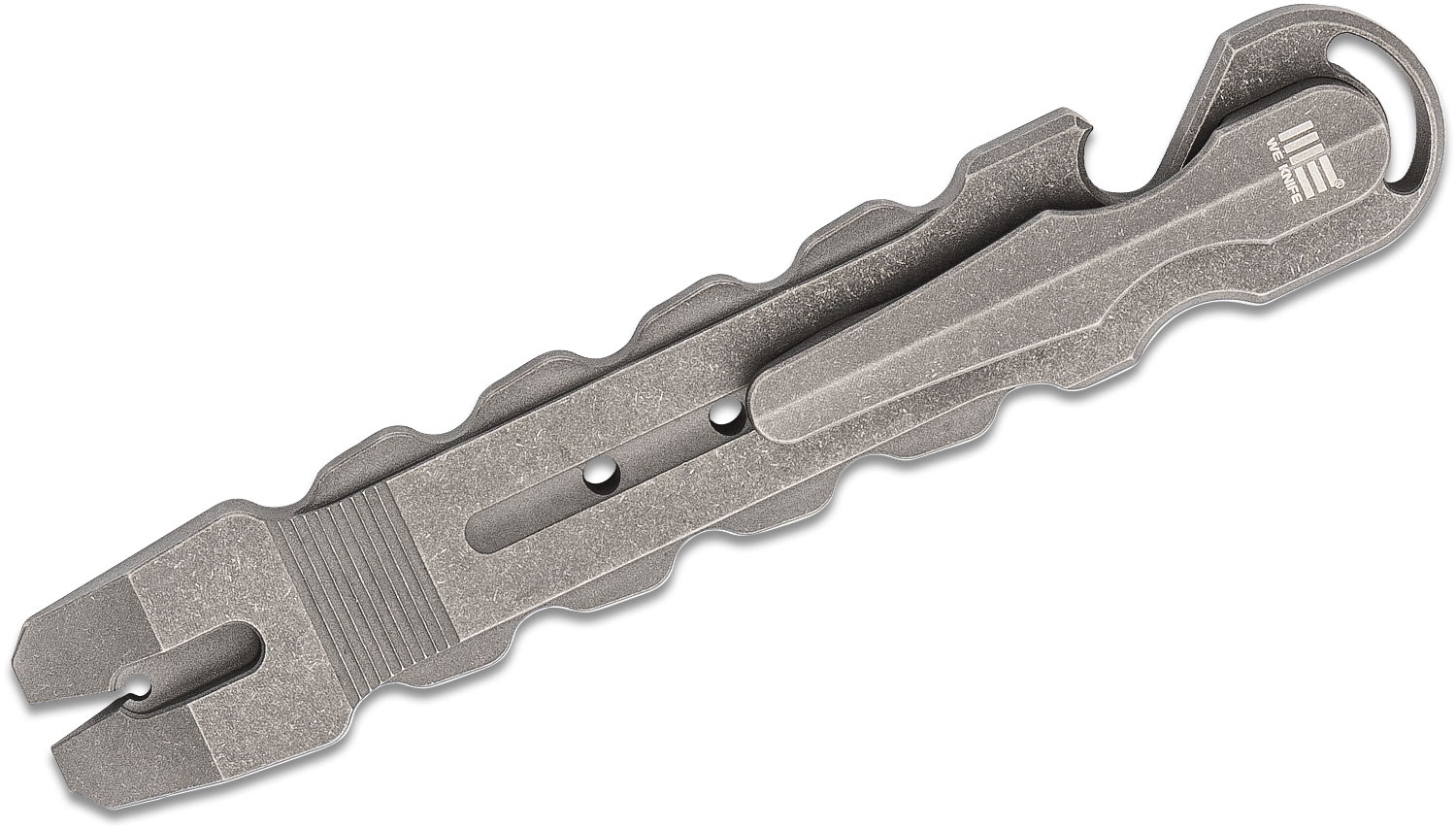 We Knife Company A-08B Gesila Titanium Pry Bar Multi-Tool, Stonewashed ...