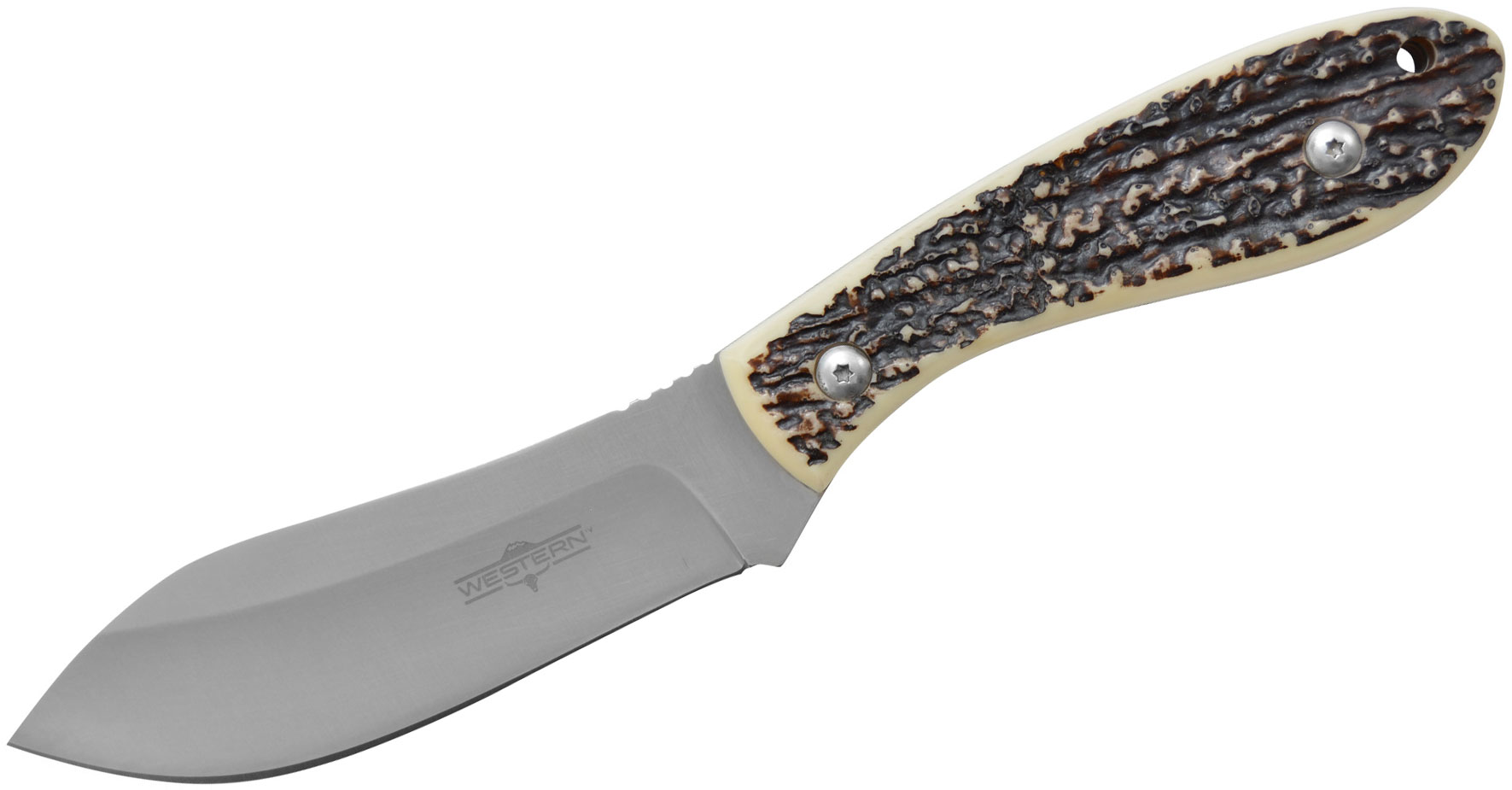 Western 19162 CrossTrail Fixed 4.25" Drop Point Plain Blade, Textured ...