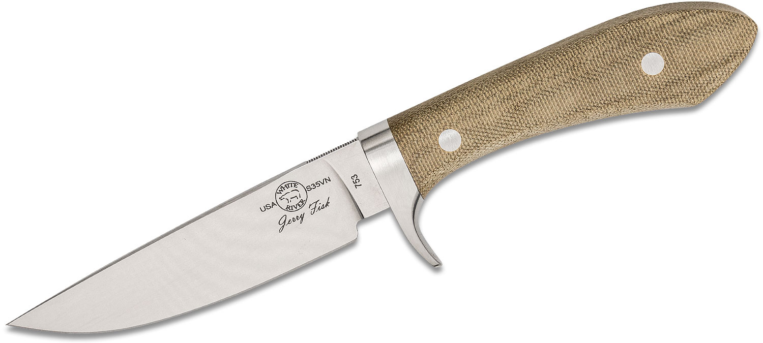 White River Knives Jerry Fisk Sendero Classic Fixed Blade Knife 4.5 ...